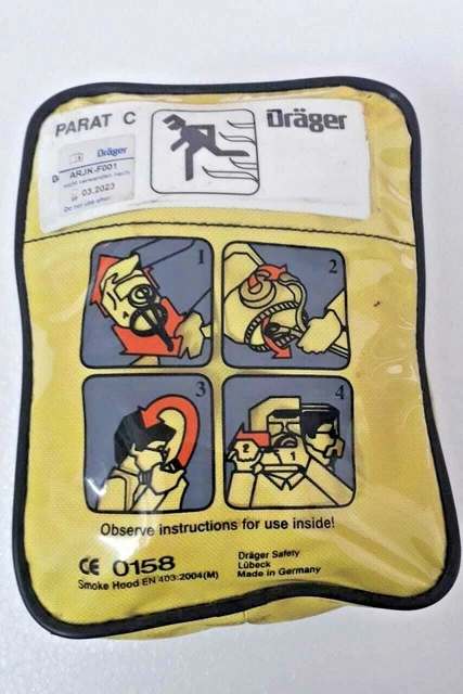 DRAGER PARAT C Rauch Kapuze En 403 2004 (M) Neu EUR 103,13 - PicClick DE