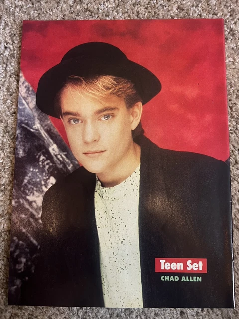 SUPER RARE CUTE CHAD ALLEN In Fidora Teen Set Magazine Clippings Pinup ...