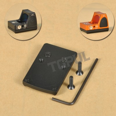 RED DOT SIGHT Mount Plate Picatinny Rail Mount for Glock 17 19 22 23 26 ...