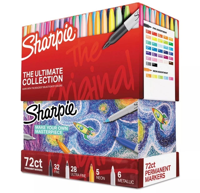 SHARPIE PERMANENT MARKERS Ultimate Collection Fine; Ultra Fine Assorted ...