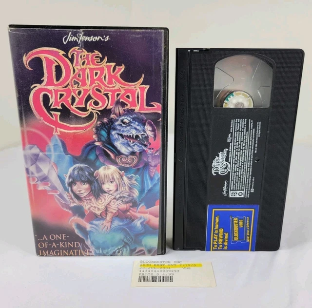 THE DARK CRYSTAL (VHS) Blockbuster Clamshell - Classic Fantasy - Jim ...