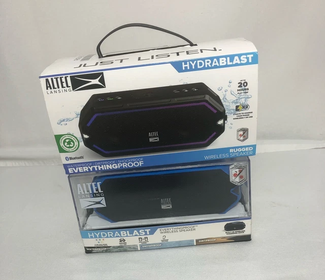 ALTEC LANSING, EVERYTHING Proof, HydraBlast Bluetooth Speaker, Black ...