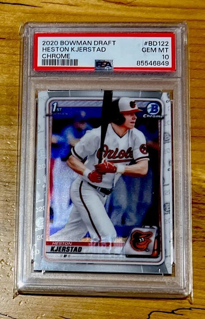 2020 1ER BOWMAN Chrome Draft Heston Kjerstad BD122 PSA 10 GEM COMME ...