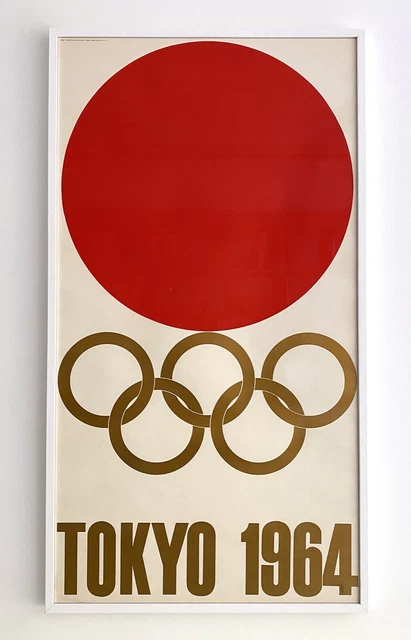 TOKYO SUMMER OLYMPICS 1964 Logo Japon poster Kamekura affiche vintage ...