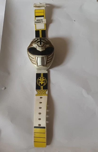 VINTAGE 1995 MIGHTY Morphin Power Rangers White Ranger Watch £26.72 ...