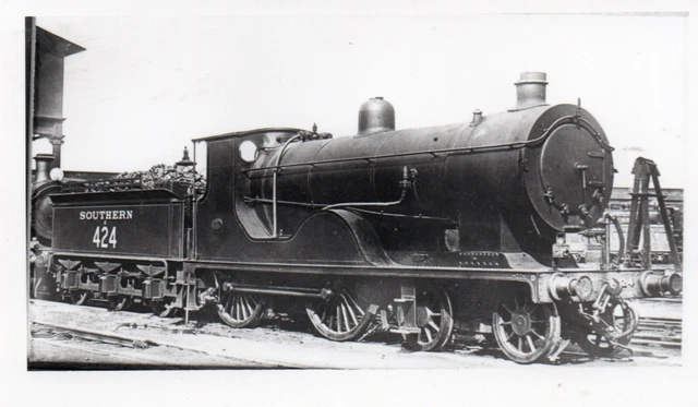 SOUTHERN CLASS L12 4-4-0 No 424 at UNKNOWN LOCATION NICE R/PHOTO £1.99 ...