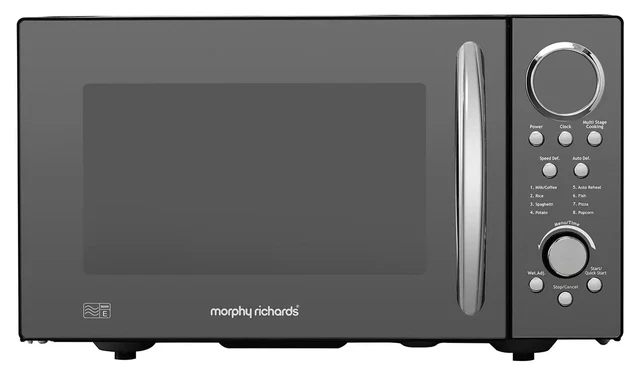 MORPHY RICHARDS 900W Standard Microwave - Black £59.00 - PicClick UK