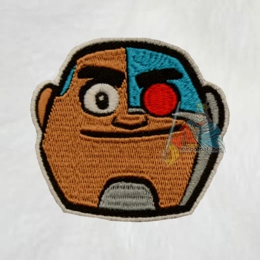 CYBORG EMBROIDERED PATCH Teen Titans Super Friends Starfire Robin Raven ...