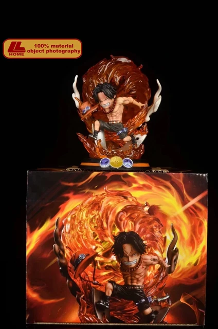 ANIME ONE PIECE Portgas·D· Ace Dai Enkai Entei PVC Q Ver. Figure Statue ...