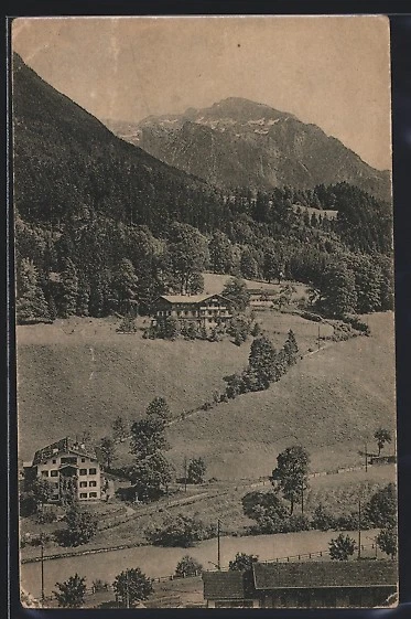 AK BERCHTESGADEN, GASTHAUS Fremdenheim Haus Hindenburg, Inh. Geschw ...