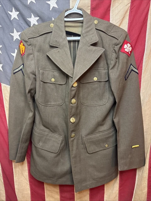 ORIGINAL WW2 US Army Dress Uniform Jacket F502 £72.45 - PicClick UK
