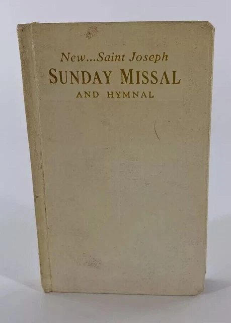 ST JOSEPH SUNDAY Missal And Hymnal 1969 Vintage Revised Liturgy Study ...