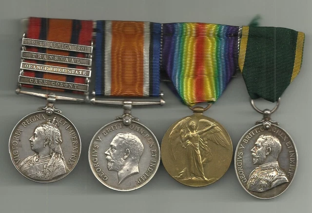 BOER WAR QSA, Ww1 & Tfem Wo2 Eastwood West Riding, York & Lancs, 4Th ...