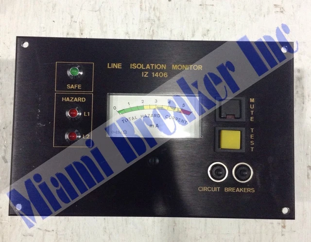 IZ 1406 BENDER Line Isolation Monitor 120 Volt $1,365.00 - PicClick