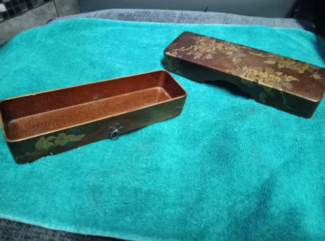 ANTIQUE JAPANESE LACQUERED Lidded Box c1900 £89.10 - PicClick UK