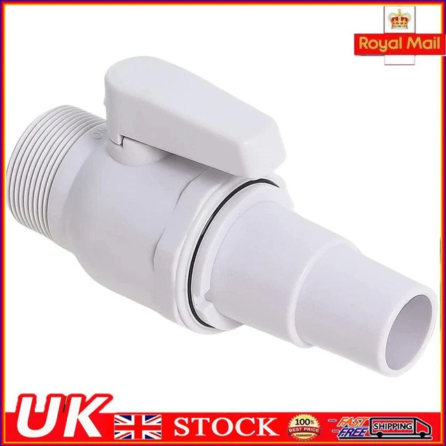 2-WAY BALL VALVE Float Valve Pool Filter Stop Connector for Home ...