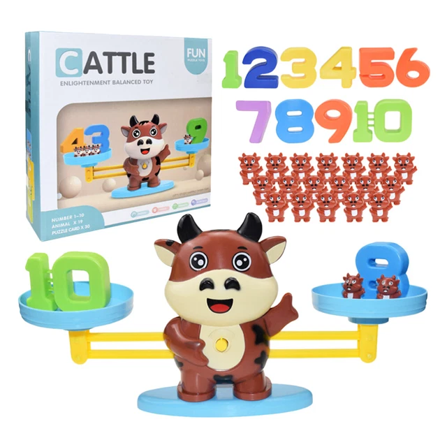 PLASTIC WEIGHING SCALE Number Scale Kids Math Toys Scale Toys Preschool ...