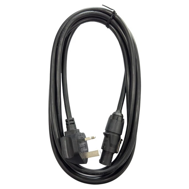 STAGECORE 2M POWERCON Tr1 to 13A UK Plug DJ Disco Power Cable £14.99 ...