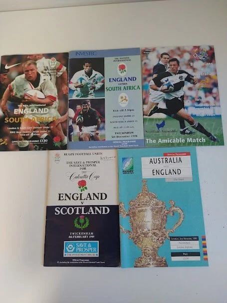 COLLECTION OF ENGLAND Rugby Match Programmes £2.00 - PicClick UK