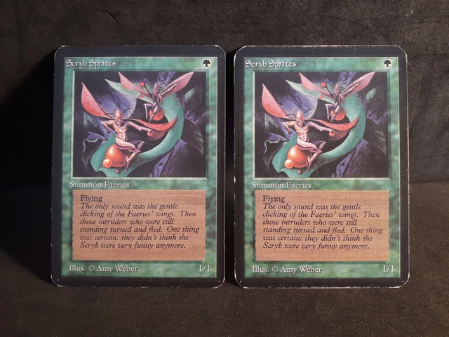 2X SCRYB SPRITES - Alpha Limited Edition - Magic the Gathering MTG EUR ...