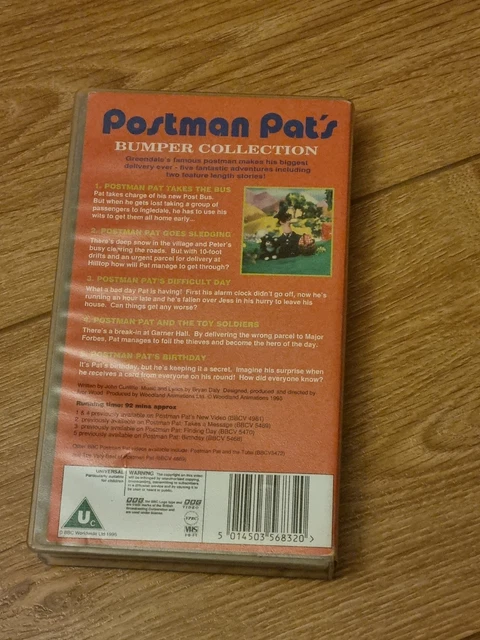 BBC POSTMAN PAT - Postman Pat's Bumper Collection, VHS Video Tape, 1995 ...