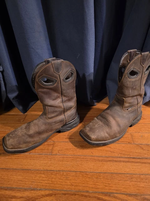 USED DOUBLE H Men's Phantom Rider Zane Size 10.5D Square Toe Brown ...