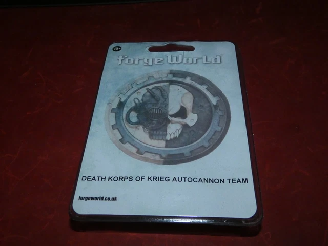 FORGE WORLD: DKK: Death Korps of Krieg: Autocannon Team Blister: Sealed ...