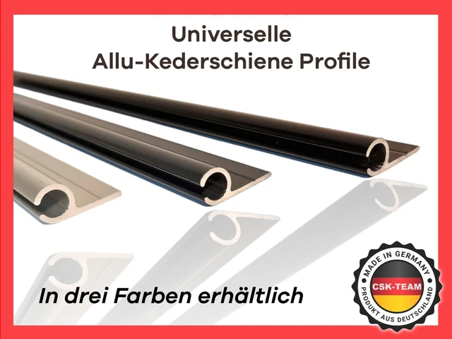 KEDER RAIL ALUMINIUM anodized tent keder rail quilt strip 1 - 3 m £6.66 ...