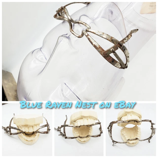 VINTAGE ANTIQUE MEDICAL Surgical Unique LOCKING MOUTH GUARD/GAG ...