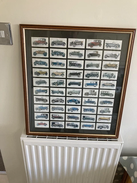 VINTAGE CAR PICTURE cards in frame 18x20 $16.05 - PicClick