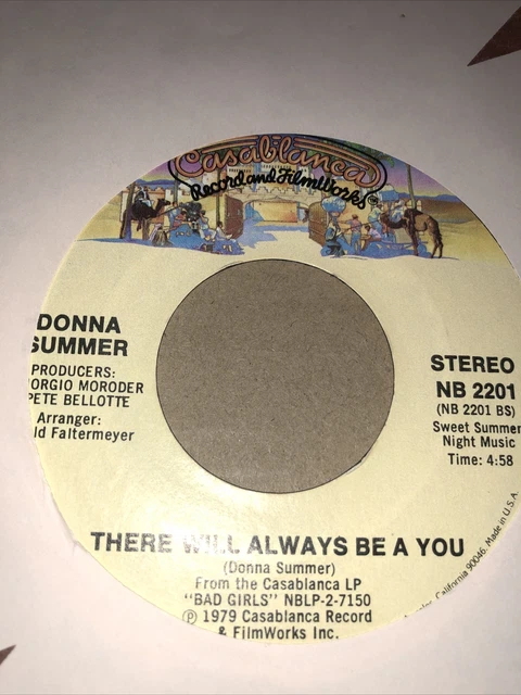 DONNA SUMMER DIM All The Lights There Will Always Be A You 45 rpm ...