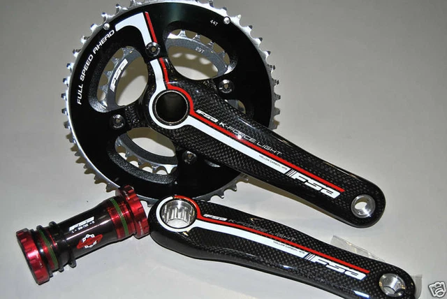 NEW FSA K-FORCE Light Mega Exo Carbon Crankset 175mm 44/29t 9/10 Speed ...