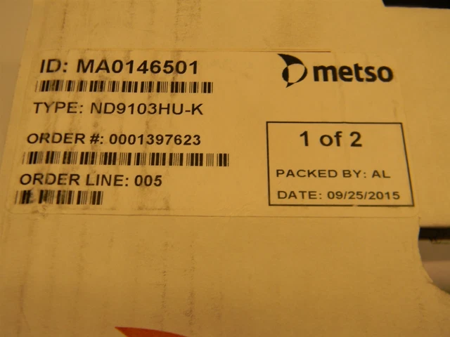 METSO ND9103HU-K, ND9000 Intelligent Valve Controller NIB £1,368.61 ...