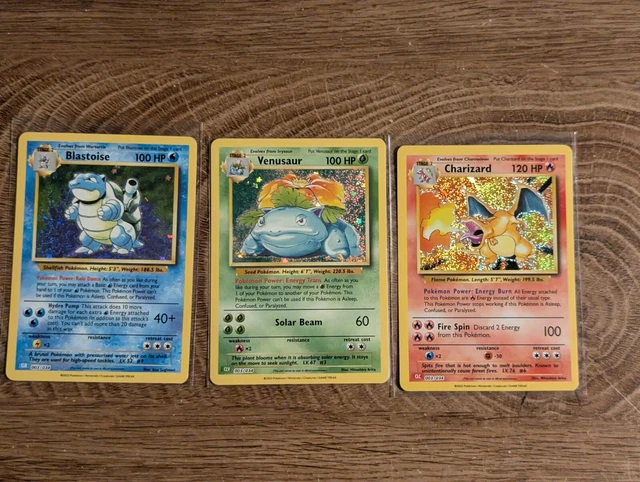 CHARIZARD VENUSAUR BLASTOISE Pokémon Trading Card Game Classic ...