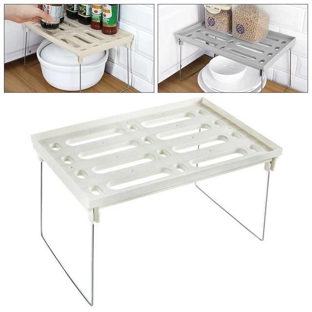 FOLDABLE DRAINAGE RACK Space Saving Table Storage Trapezoid Storage ...