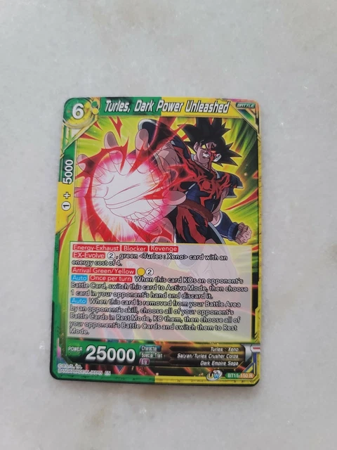 TURLES, DARK POWER Unleashed BT15-150R, Dragon Ball Super TCG NM $1.75 ...