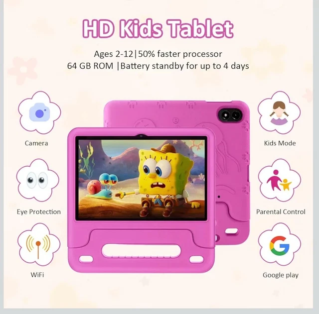 ANDROID 15 KIDS Tablet, 2025 Upgraded 10.1 Inch Tablets with Octa-core ...