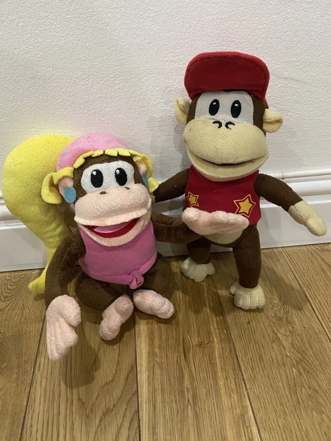 DONKEY KONG - Dixie Kong & Diddy Kong 8" peluche Sanei San Ei Super ...