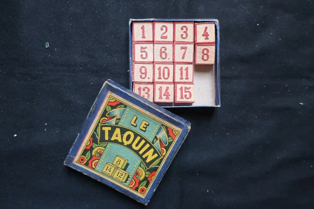 JEU DE PATIENCE LE TAQUIN N.K ATLAS PARIS DE 1904 collection bois EUR ...