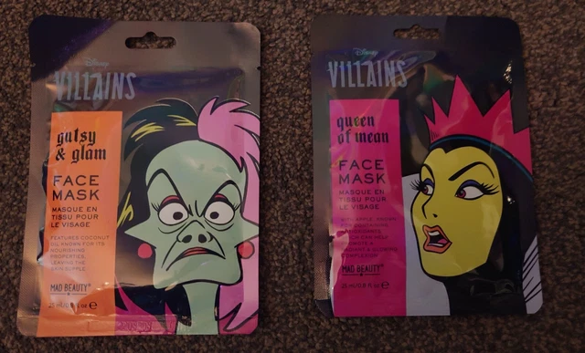 DISNEY VILLAINS QUEEN Of Mean, Gutsy & Glam Face Mask Mad Beauty 25ml £ ...