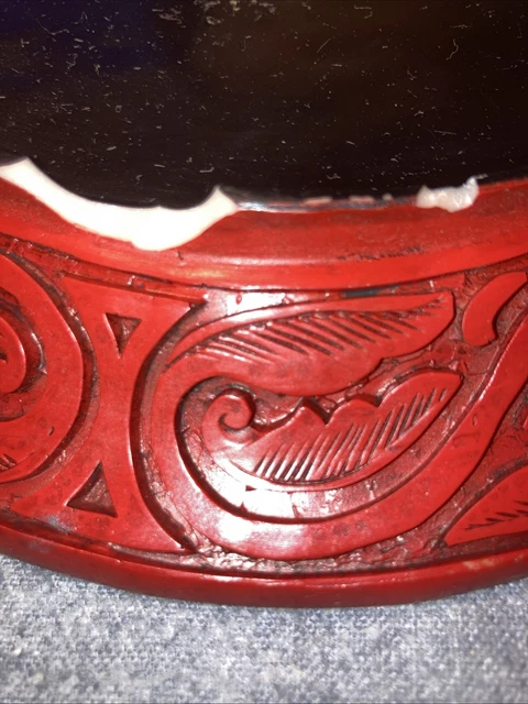 VINTAGE CHINESE CINNABAR Lacquer Intricate Deep Fine Carved 9” Red ...