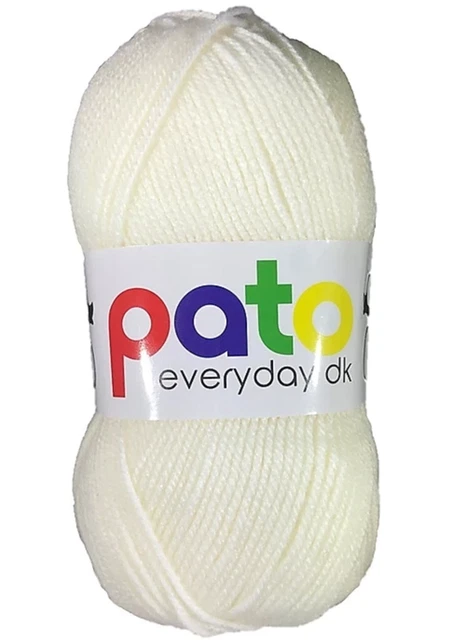 CYGNET PATO DK Wool Double Knitting Knit 100g Ball Cream Dye 648765 ...