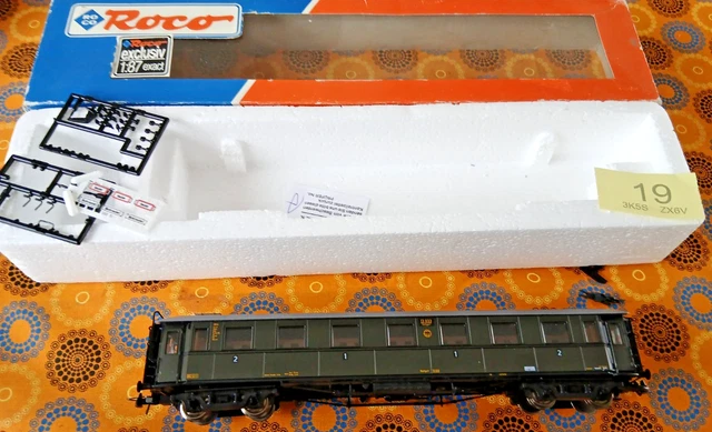 ROCO 44531 PASSENGER Car 2/1st Class BC4Ü DR 15 826 H0 Boxed not PIKO ...
