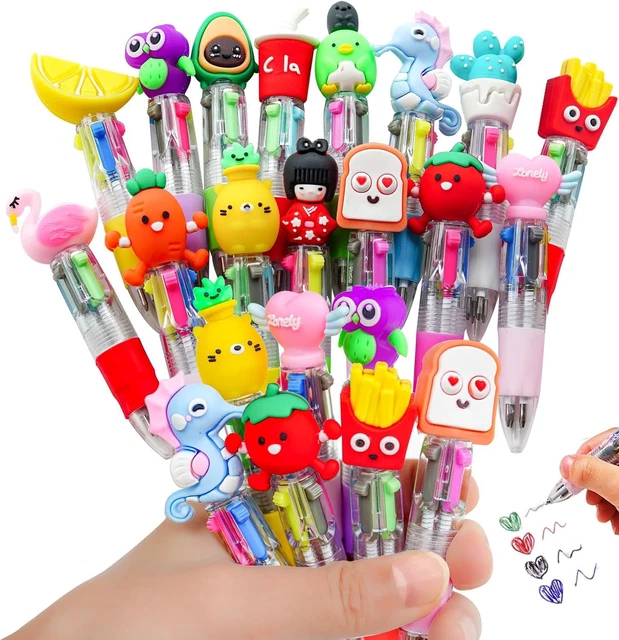 15-PACK MINI MULTICOLOR Pens in One 4-In-1 Cute Pens Bulk for Kids ...