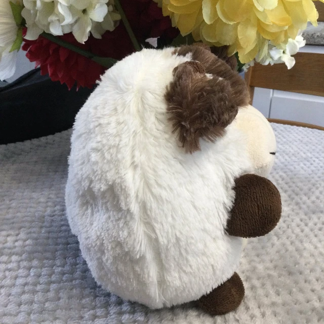 UNBRANDED ROUND WHITE & Brown Cow Plush Toy £5.45 - PicClick UK