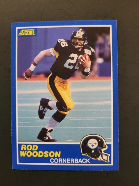 1989 SCORE ROD Woodson recrue carte RC #78, Pittsburgh Steelers Hall of ...