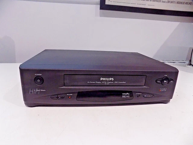 PHILIPS VR675 VHS VCR Video Cassette Recorder FAULTY Sold as SPARES ...