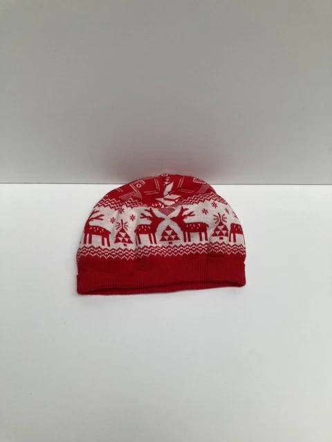 ADULTS CHRISTMAS SANTA Beanie Hat Party Fancy Dress Accessories Red ...