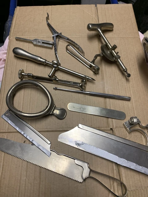 WW2 GERMAN FIELD Hospital Surgical Instruments Verbandkasten Wehrmacht ...