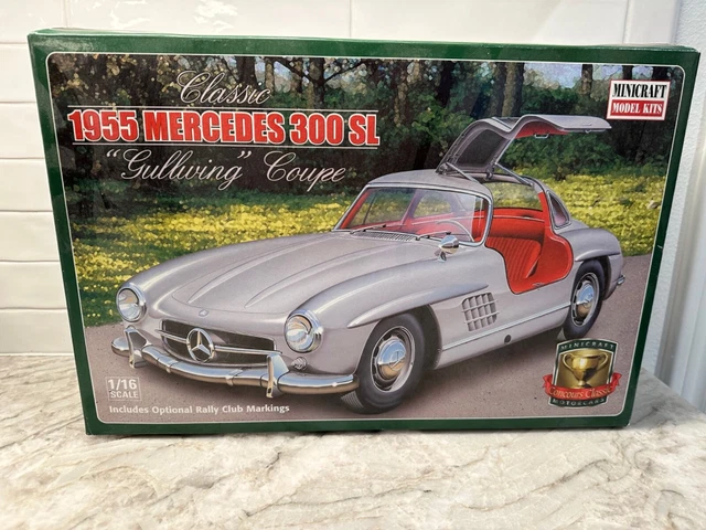 MINICRAFT 1/16 SCALE 1955 Mercedes 300 SL Gullwing Model Kit $50.00 ...